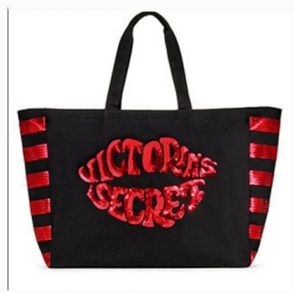 Victoria's Secret | Bags | Victorias Secret Special Edition Red Sequin ...